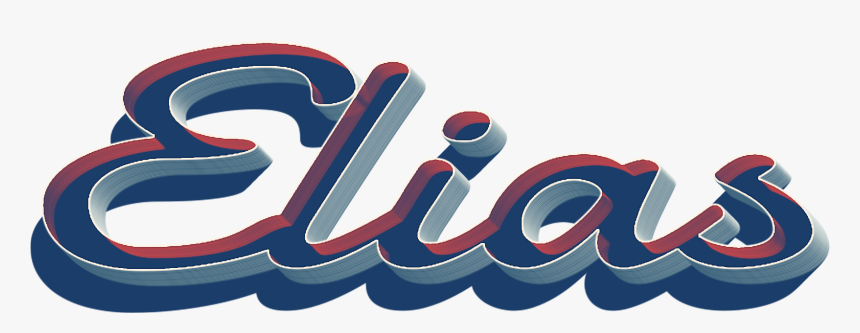 Elias 3d Letter Png Name - Graphic Design, Transparent Png ...