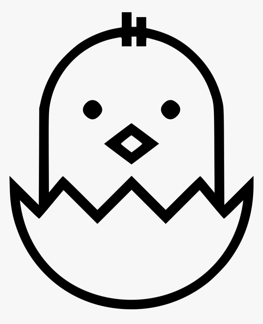 Chick - Line Art, HD Png Download , Transparent Png Image - PNGitem