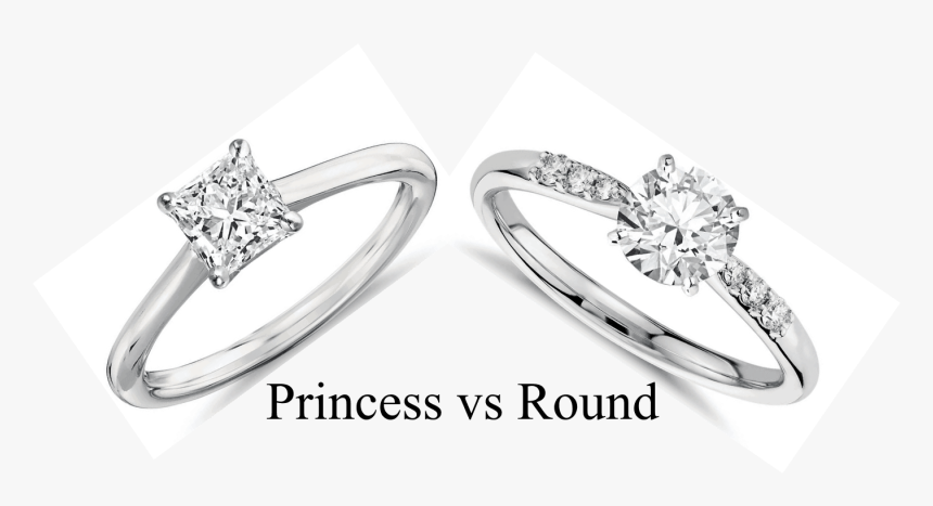 Princess Vs Round Shape Diamond Side By Side - Diamond And Sapphire ...