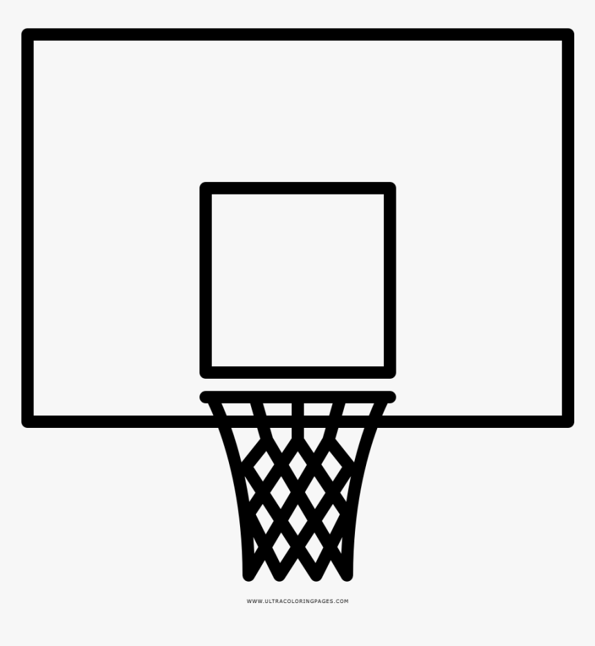 Basketball Hoop Coloring Page