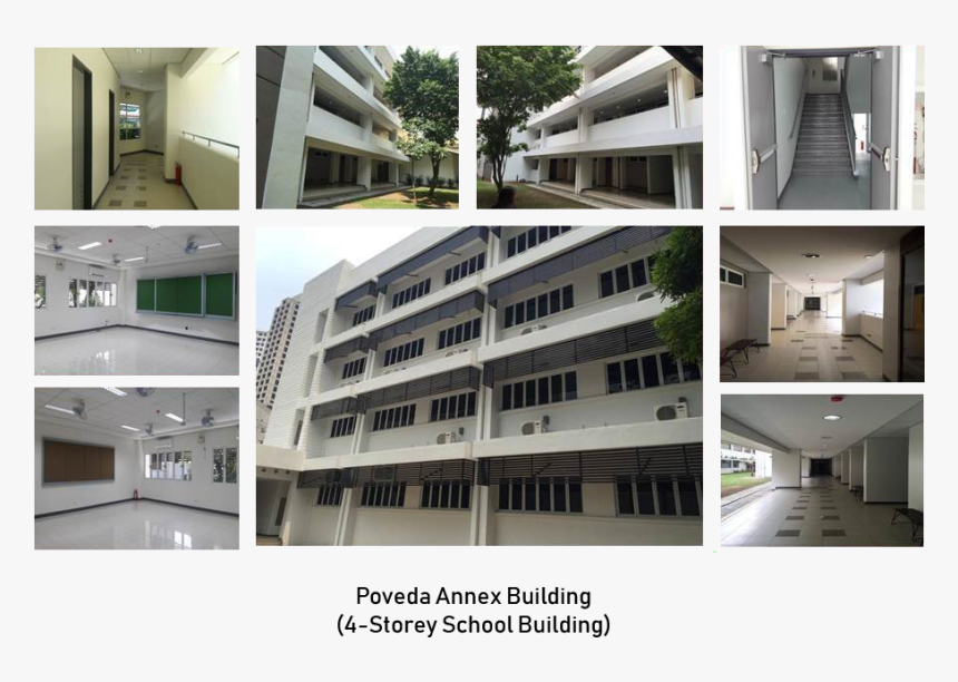 Poveda Annex Building - Storey School Building Design, HD Png Download ...