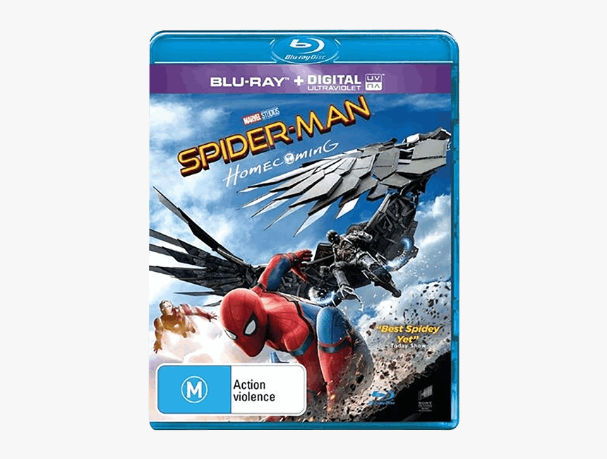 Spider Man Homecoming Blu Ray, HD Png Download , Transparent Png Image ...