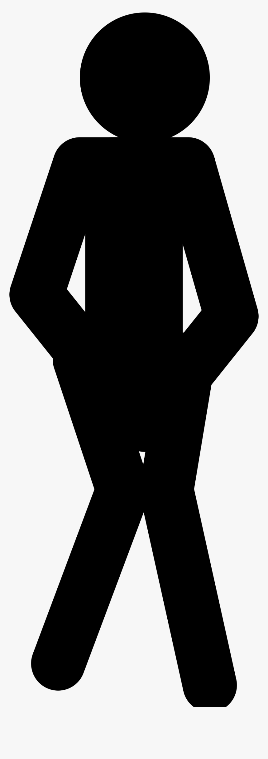 Toilet Urge Stick Figure Clip Arts - Stick Figure Has To Pee, HD Png ...