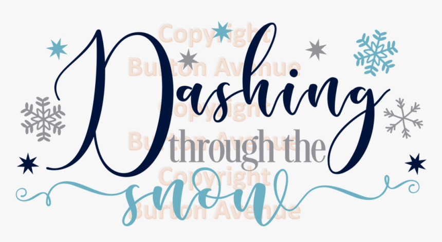 Dashing Through The Snow - Scalable Vector Graphics, HD Png Download ...