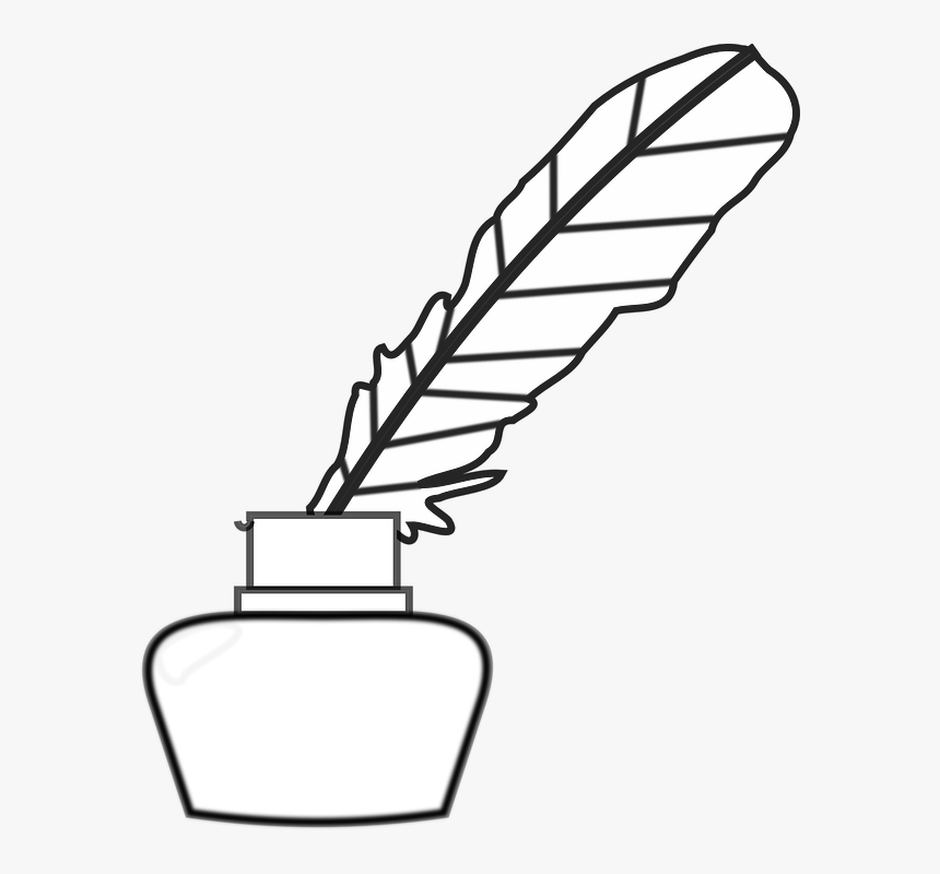 Ink Pot Clipart Black And White