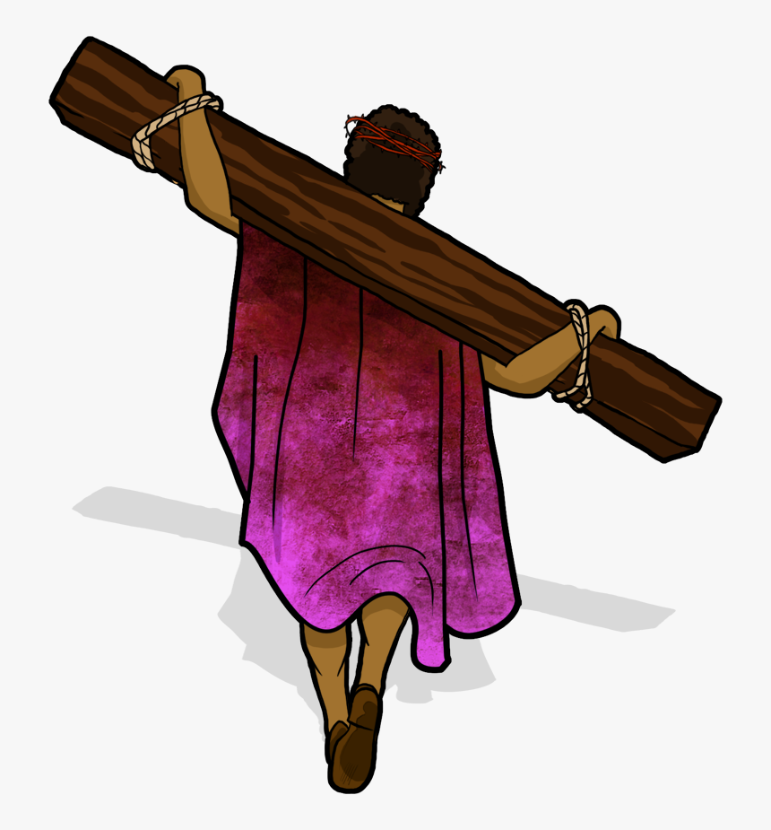 Crowd Clipart Bible - Jesus Carry The Cross Beam, HD Png Download ...