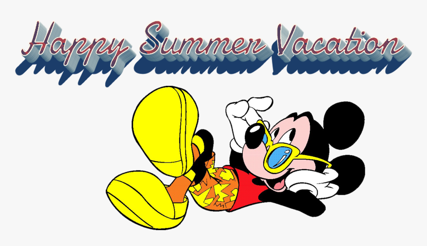 Transparent Vacation Png - Mickey Mouse On Beach, Png Download ...