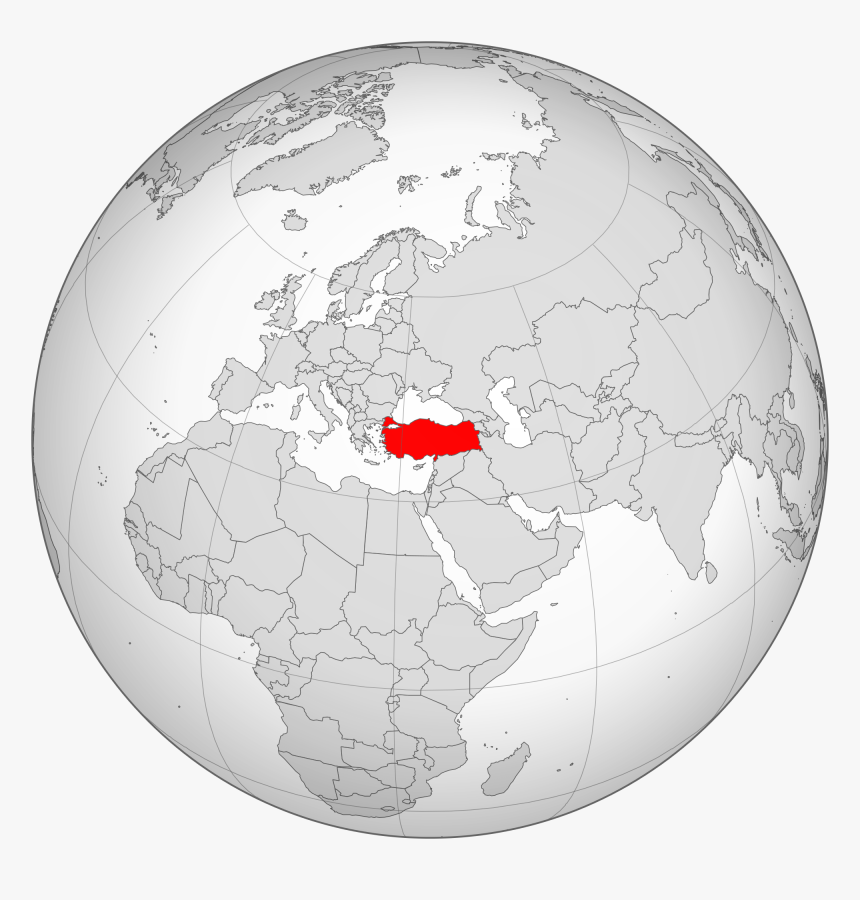 Turkey Map Globe Transparent Background Middle East - Turkey ...