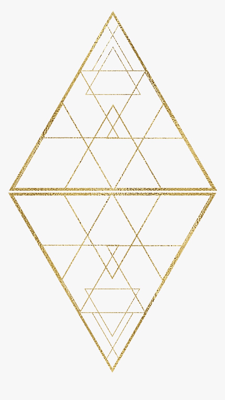 Pattern Diamond Triangle Golden Hd Image Free Png Clipart - Triangle ...