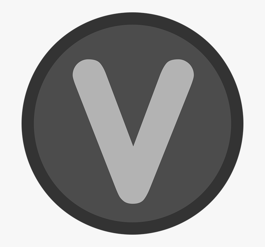V In The Circle Png Transparent Image - Favicon V, Png Download ...
