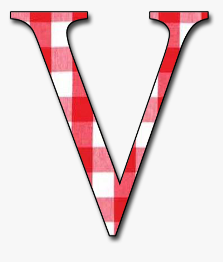 Transparent Red Gingham Clipart - Alphabet, HD Png Download ...
