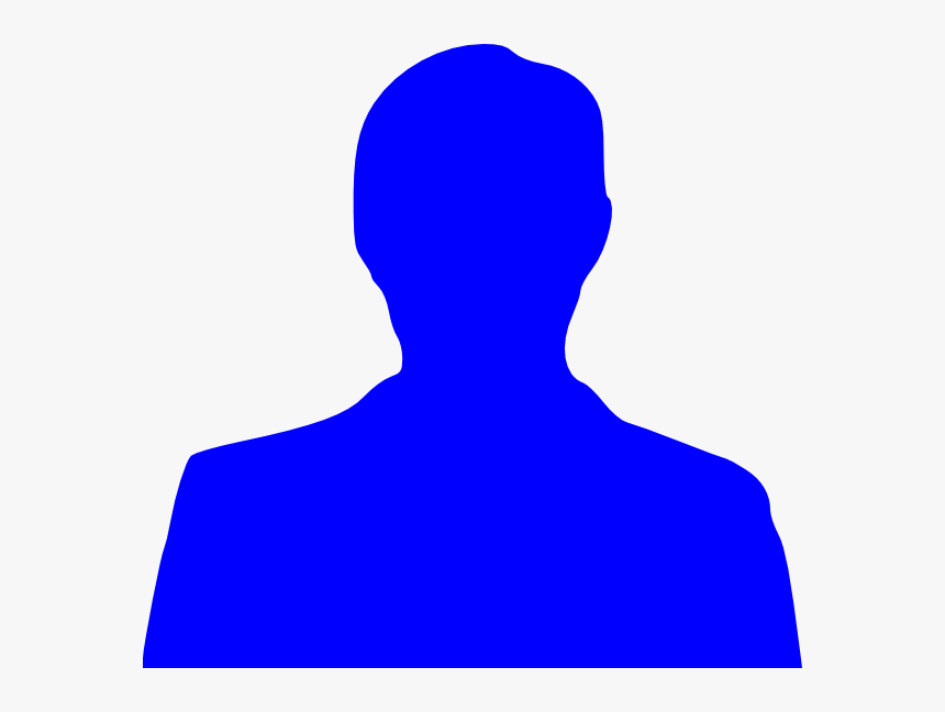 Blue Person Outline Svg Clip Arts - Shadow Outline Of A Person, HD Png ...