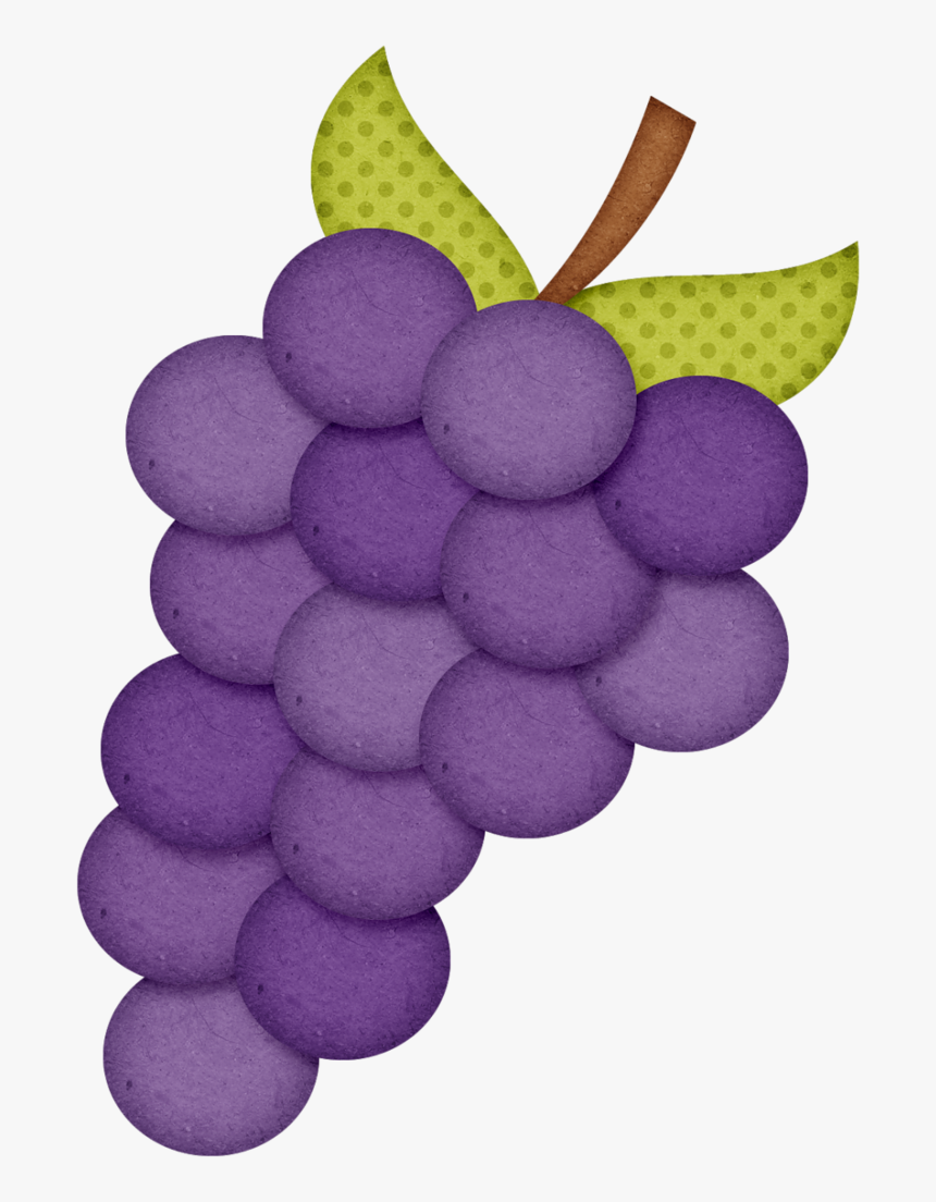 Comida, Frutas Bebidas Etc - Miss Kate Cuttables Grapes, HD Png ...