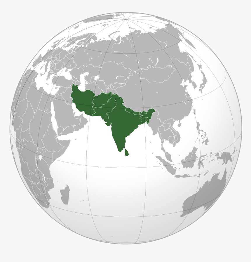 Asia Map Png - Pakistan Map On Globe, Transparent Png , Transparent Png ...
