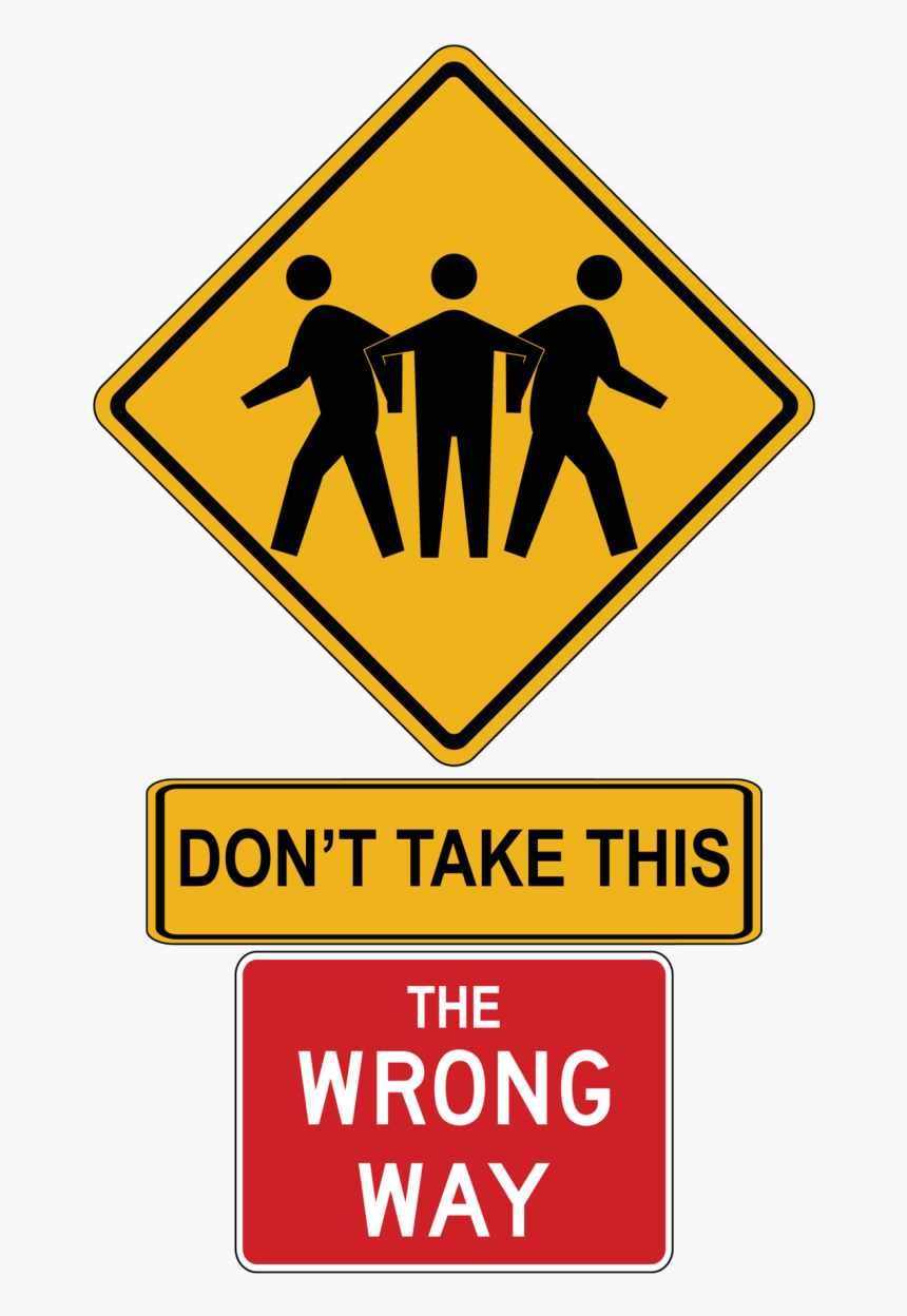 Wrong Way Sign, HD Png Download , Transparent Png Image - PNGitem