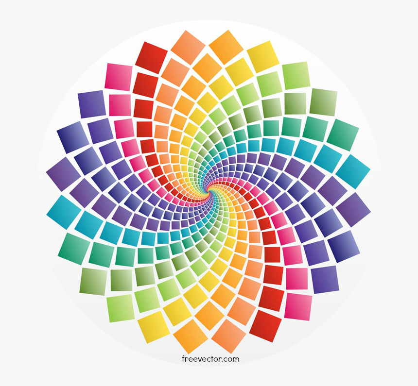 Jali Design In Circle - Colorful Circular Pattern, HD Png Download ...