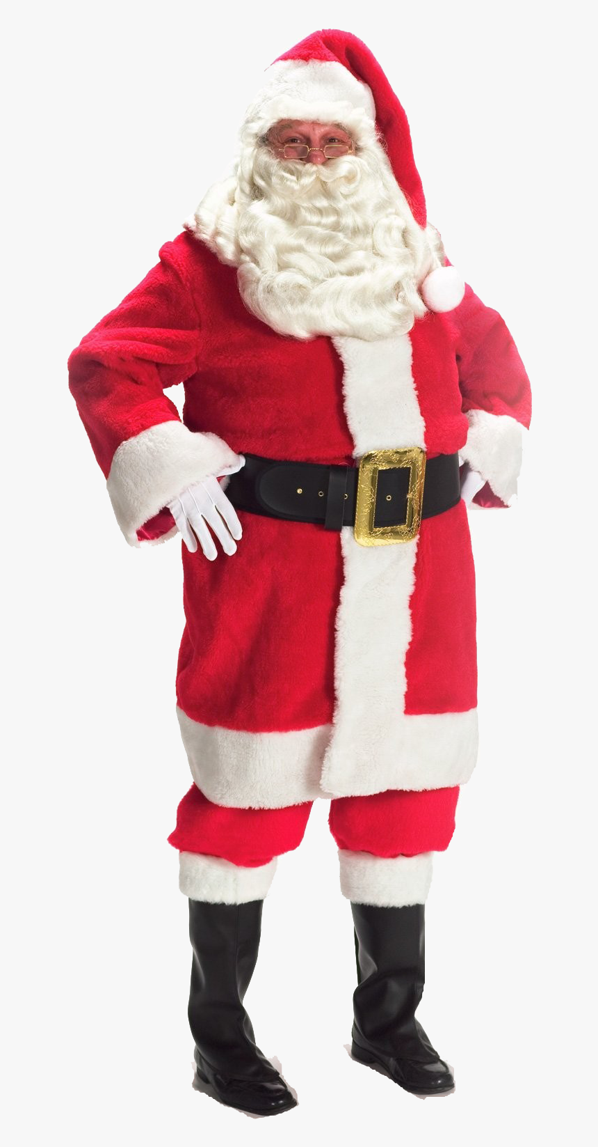 Christmas Father Png Photo Background - Santa Claus Standing Hd ...