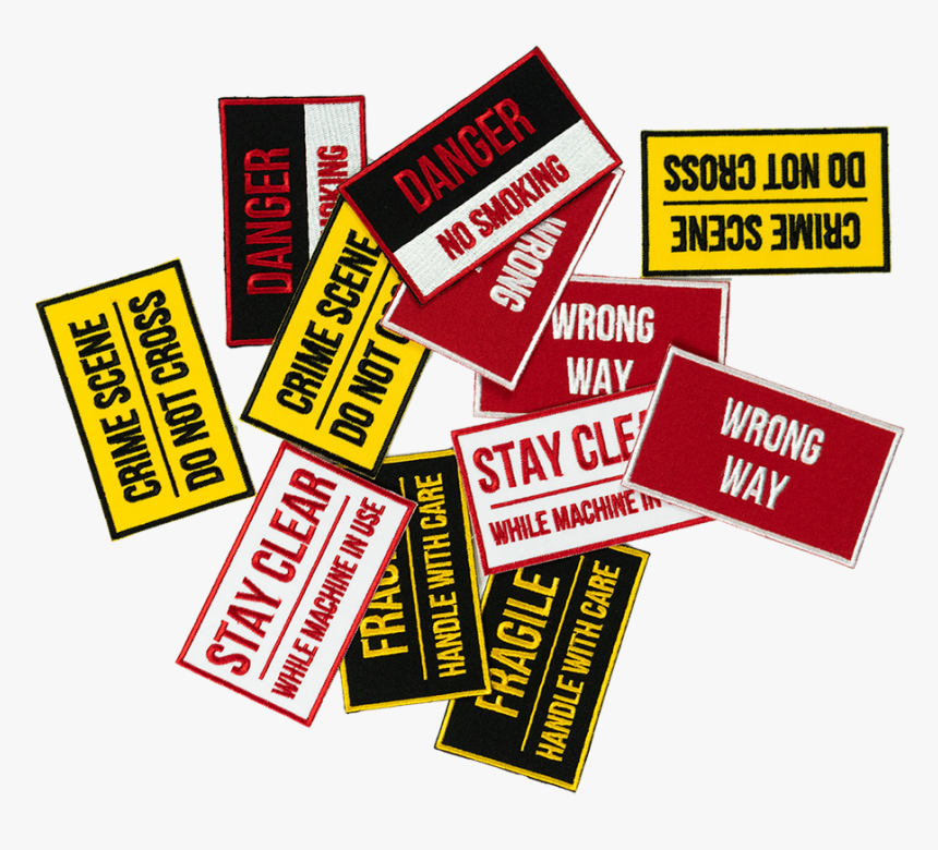 Optimized Gud Street Warning Patch Set Face - Colorfulness, HD Png ...
