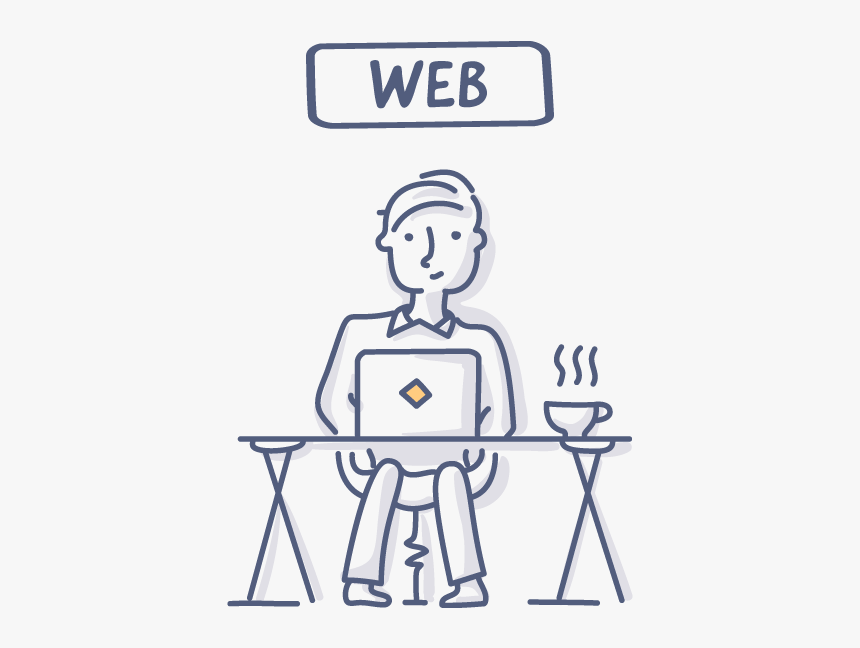 Web Design - Cartoon, HD Png Download , Transparent Png Image - PNGitem