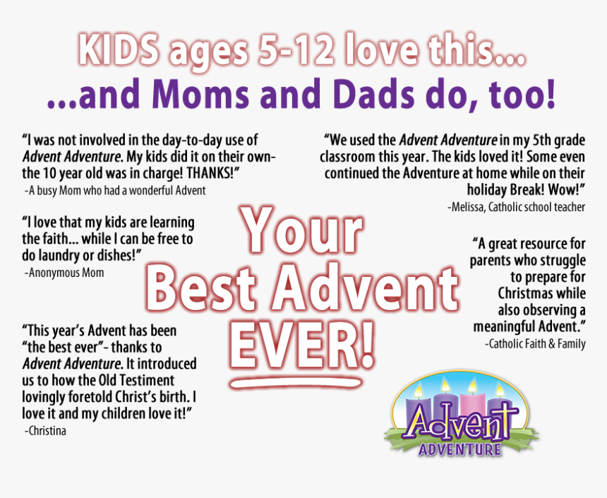 Your Best Advent Ever - Advent For Kids, HD Png Download , Transparent ...