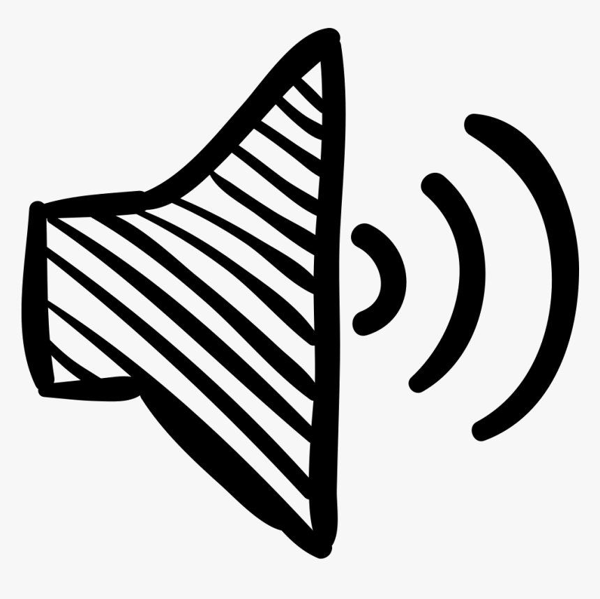 Speaker Sketch Loud Volume Interface Tool - Sketch Of Loud Sound, HD ...
