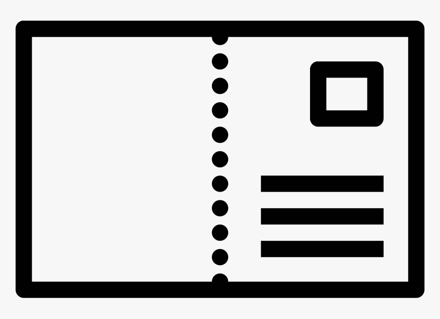 Post Card , Png Download - Monochrome, Transparent Png , Transparent ...