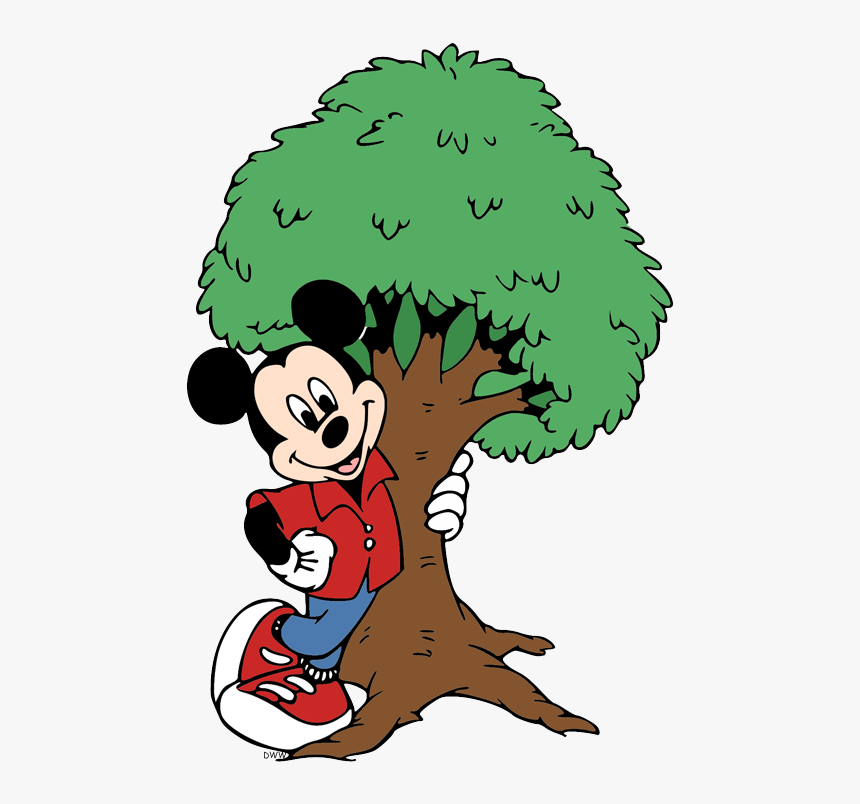 Mickey Mouse Tree In Cartoon, HD Png Download , Transparent Png Image ...