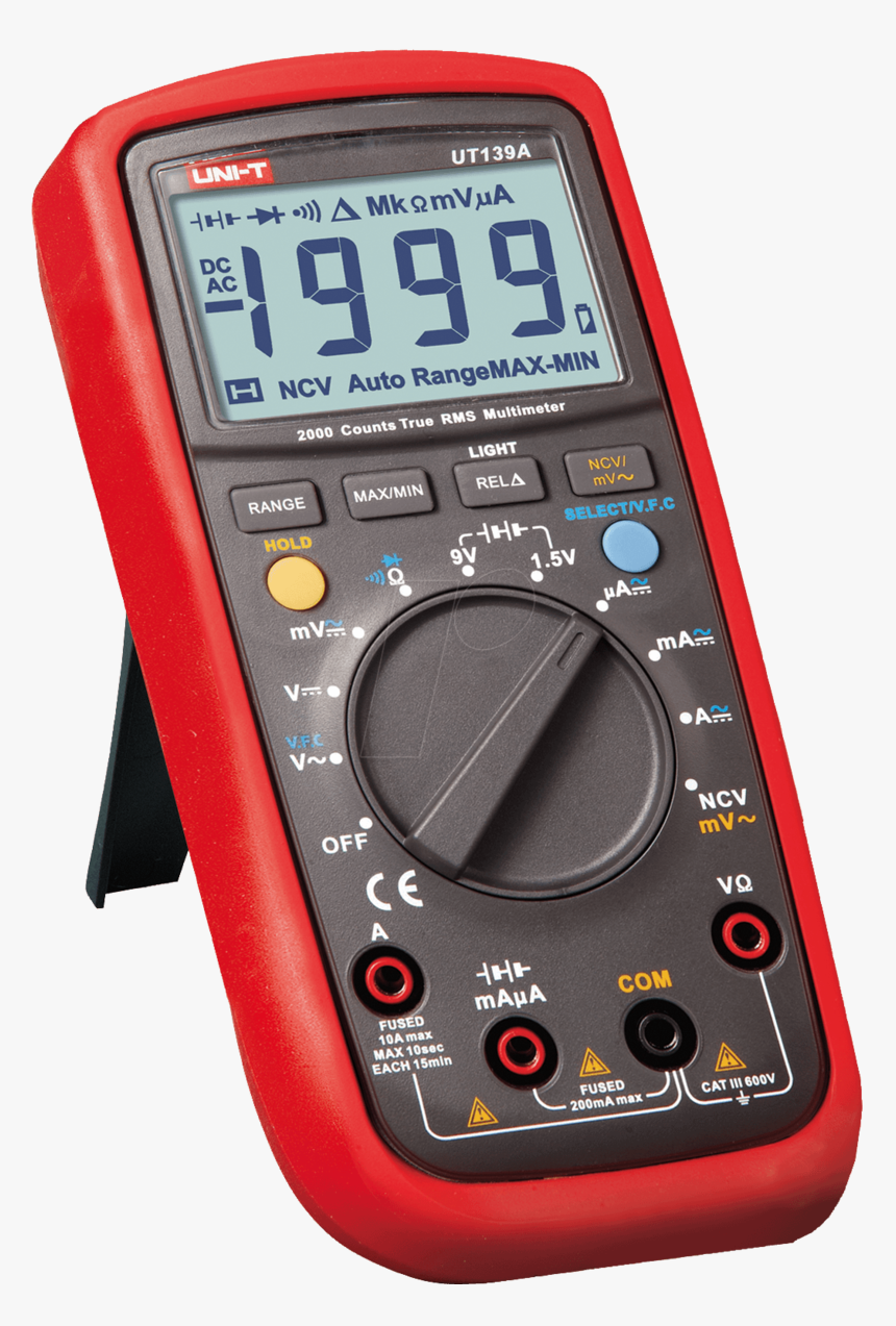 Digital Meter Png Free Download - Multimeter Uni T 139c, Transparent ...