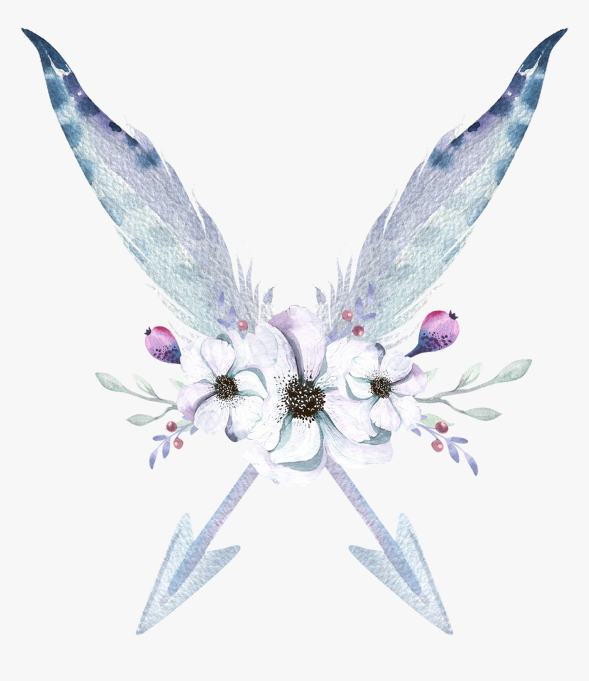 Boquet Bouquet Watercolor Watercolour Flowers Flower, HD Png Download ...