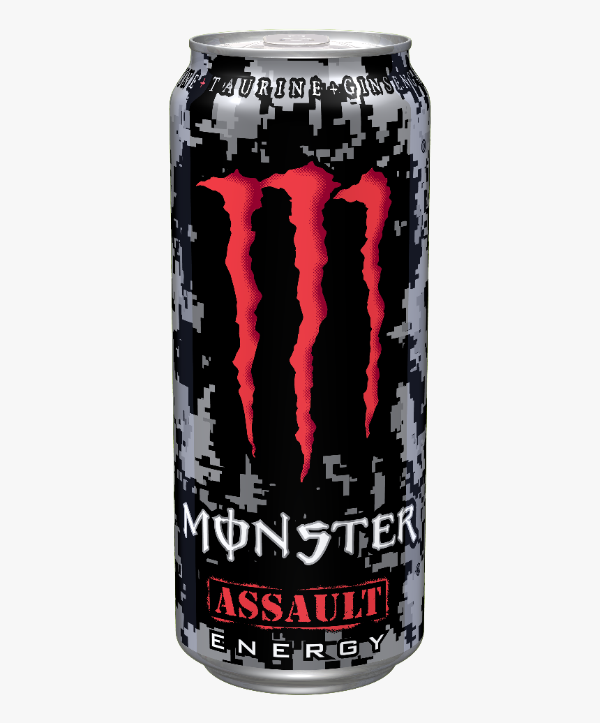 Monster Assault - Monster Energy Assault 500ml, HD Png Download ...