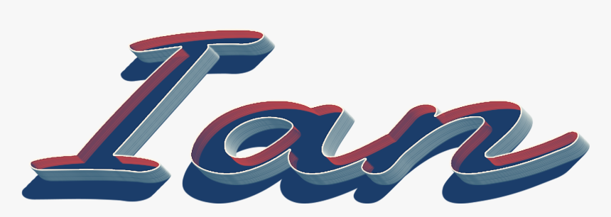 Ian 3d Letter Png Name - Graphic Design, Transparent Png , Transparent ...