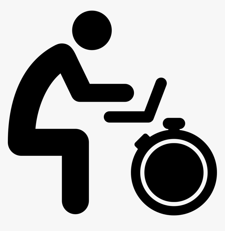 Man Sitting Searching Online Job With A Laptop - Part Time Job Png ...