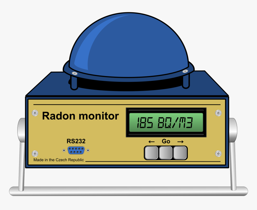 Continuous Radon Monitor Clip Arts - Digital Clock, HD Png Download ...