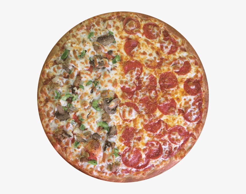 Halfandhalf-min - Pizza Topping Half And Half, HD Png Download ...