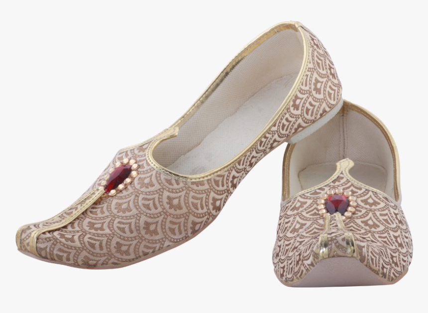 Fawn Juti For Festival - Zari Embroidery Jutti Png, Transparent Png ...