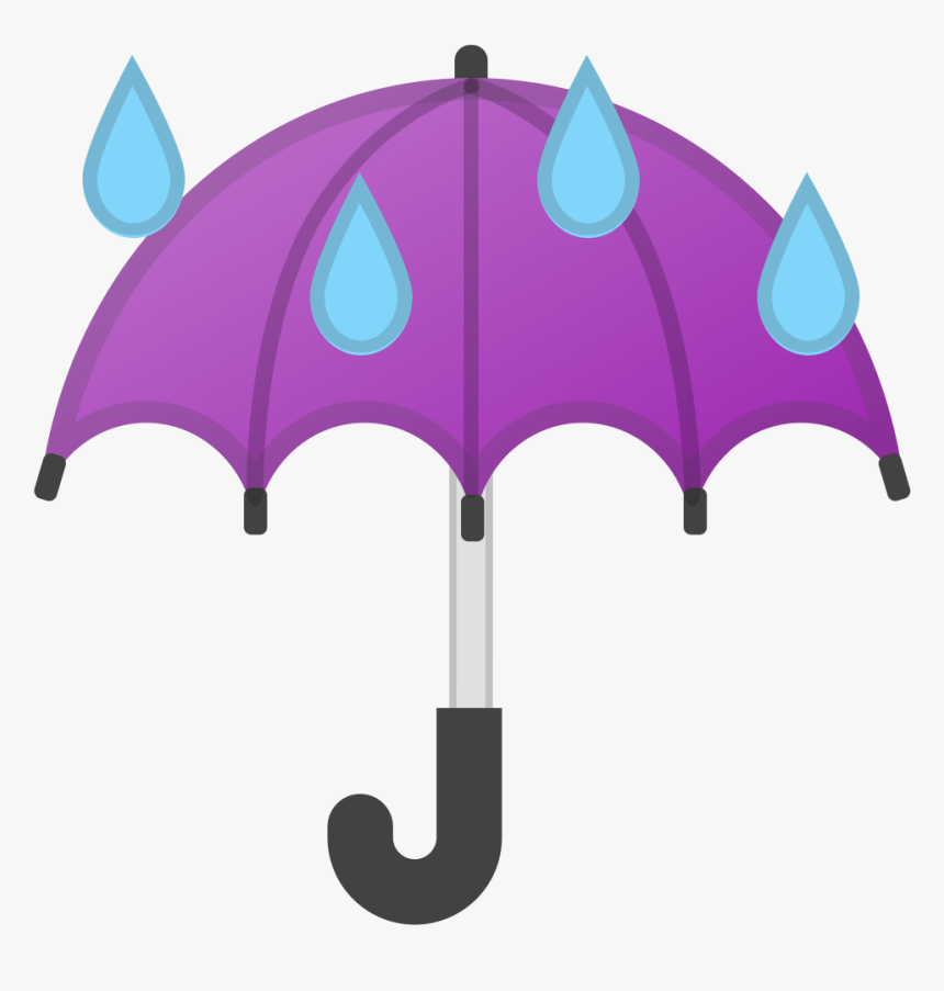 Umbrella With Rain Drops Icon - Umbrella Rain Icon Png, Transparent Png ...