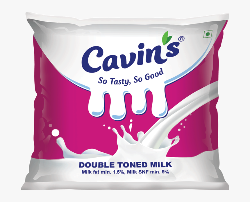 Double Toned Milk - Cavins Milk Packet, HD Png Download , Transparent ...