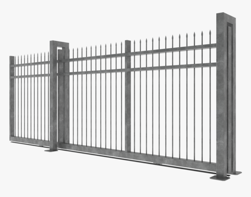 Slider Gate Render - Sliding Gate Png, Transparent Png , Transparent ...