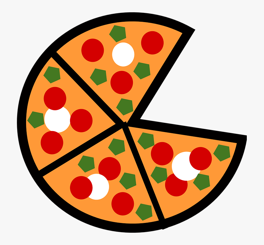 Pizza, Cheese, Fast Food - 1 5 Fraction Pizza, HD Png Download ...