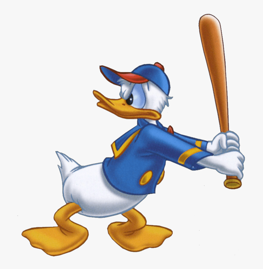 Donald Duck Playing Baseball - Donald Duck Gif Png, Transparent Png ...