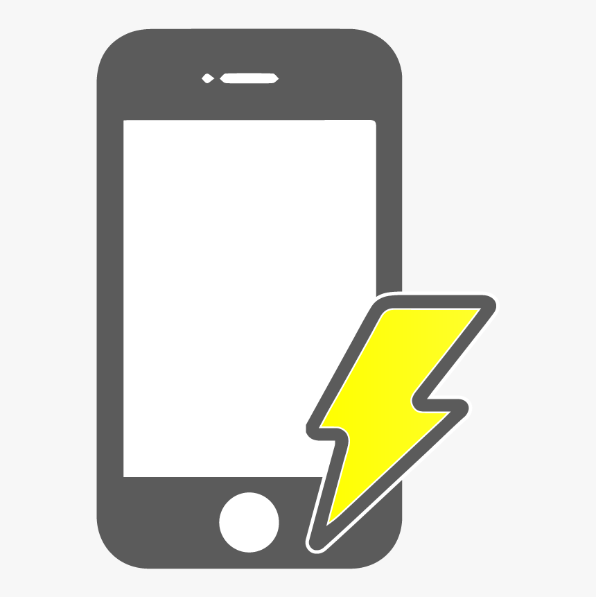 Iphone Clipart Cellphoneclip - Phone With Charger Cartoon, HD Png ...
