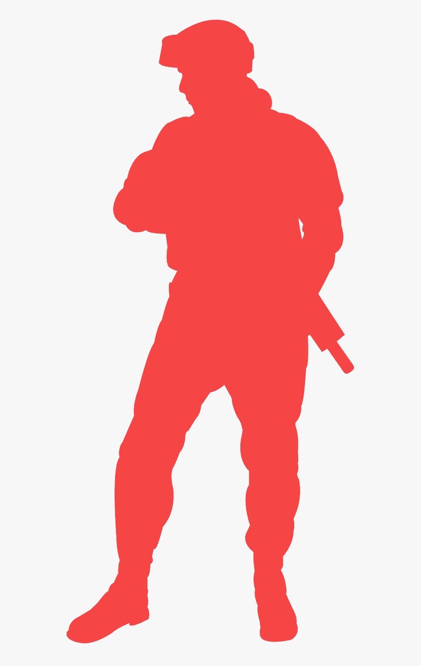 Red Soldier Silhouette, HD Png Download , Transparent Png Image - PNGitem