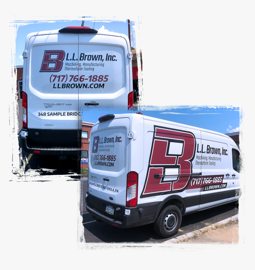 Brown Delivery Van Graphics - Compact Van, HD Png Download ...