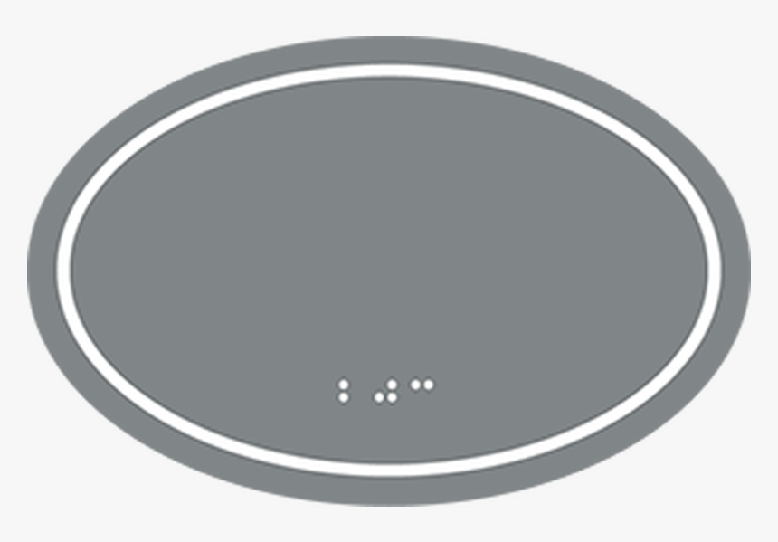Ada Oval Room Number Sign With Border - Circle, HD Png Download ...