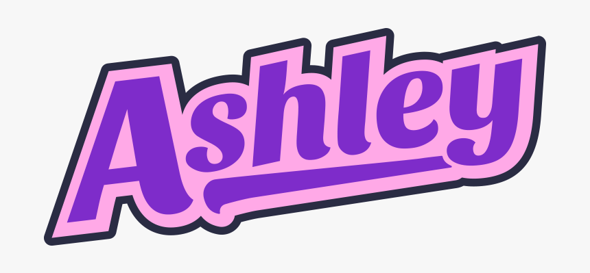 Ashley Retro Name Sign Png - Graphic Design, Transparent Png ...