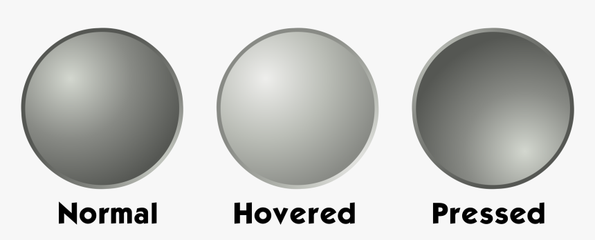 Grey Web Button Template Clip Arts - Circle Button Pressed Png ...