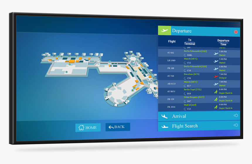 Interactive Directory-3 - Led-backlit Lcd Display, HD Png Download ...