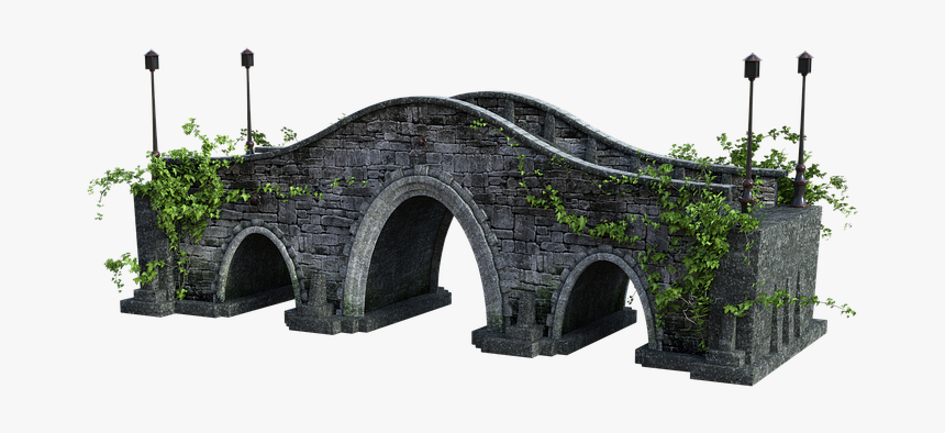Stone, Bridge, Lights, Ivy, River, Water, Creek, Dusk - Stone Bridge ...