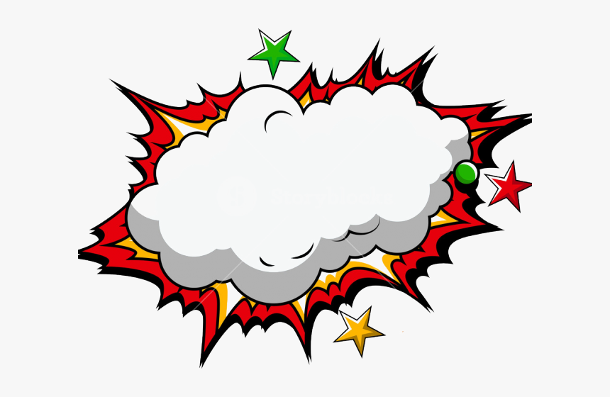 Transparent Bomb Pop Clipart - Comic Clouds, HD Png Download ...