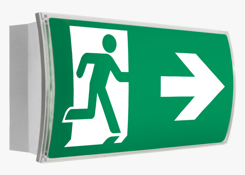 Transparent Green Street Sign Png - Emergency Exit Right Sign, Png ...